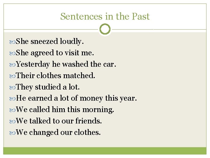 Pronunciation of Regular Verbs in the Past Tense