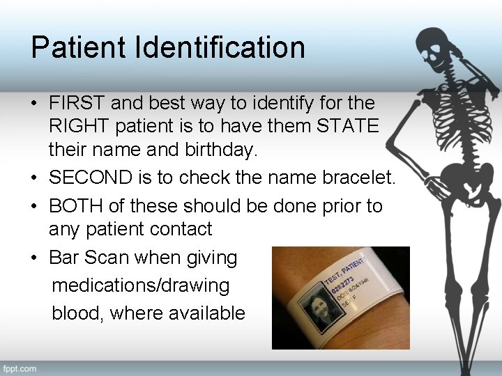 Safety Hygiene B 260 Fundamentals of Nursing Cindy
