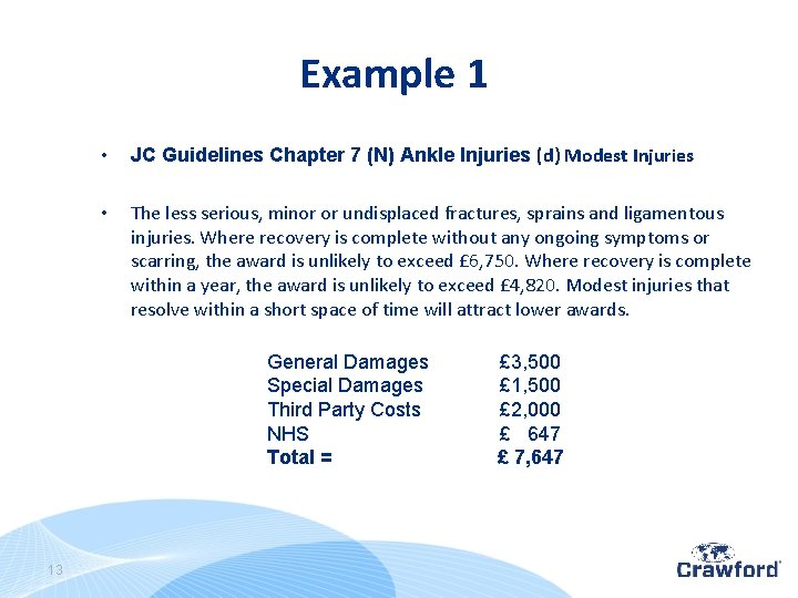 Reserving in Personal Injury claims Chelmsford CII Session