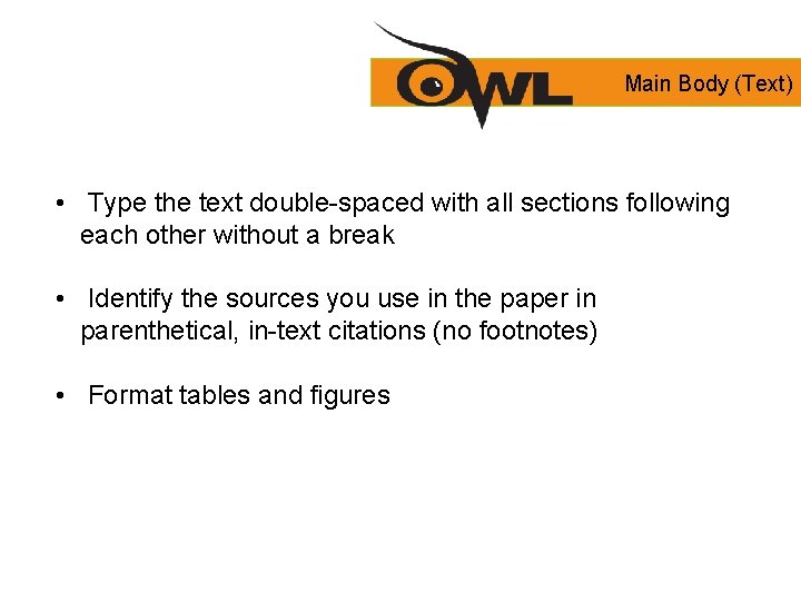 APA Formatting and Style Guide adaptions for the