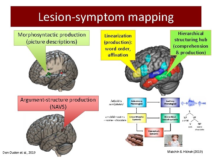 Lesionsymptom mapping of verbs and morphosyntax in picture