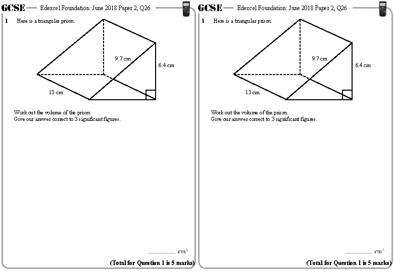 Pythagoras Finding AB Foundation GCSE Questions These questions