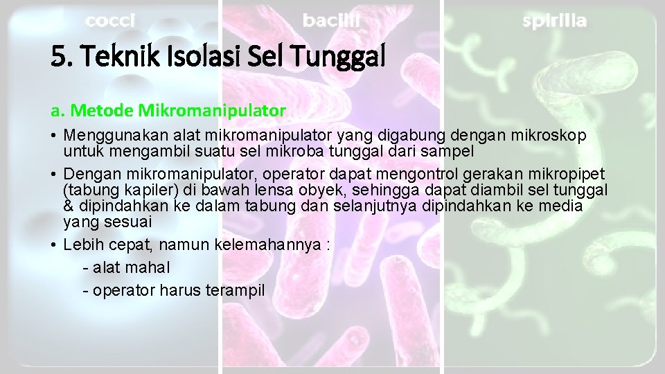 ISOLASI DAN IDENTIFIKASI BAKTERI 9 Mei 2016 SUMBER