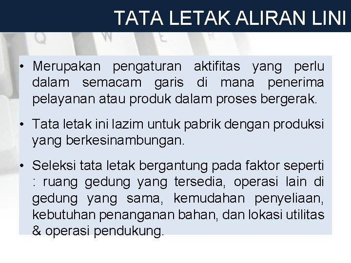 TATA LETAK FASILITAS RZ Abdul Aziz IBI Darmajaya