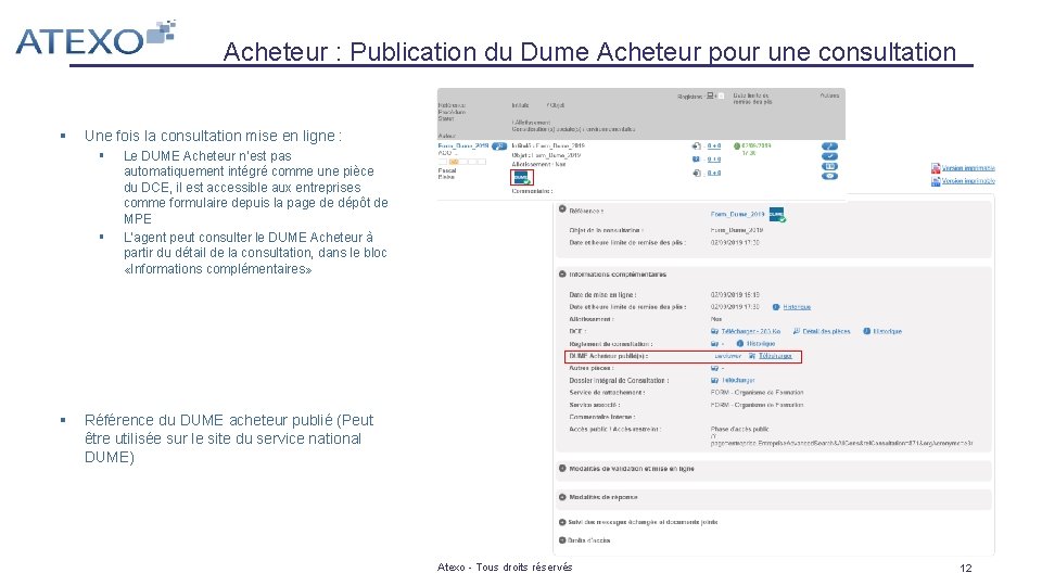 LOCAL TRUST DUME Guide dutilisation Atexo Tous droits