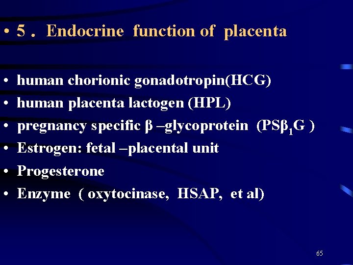Physiology of pregnancy Department of obstetric and gynecology