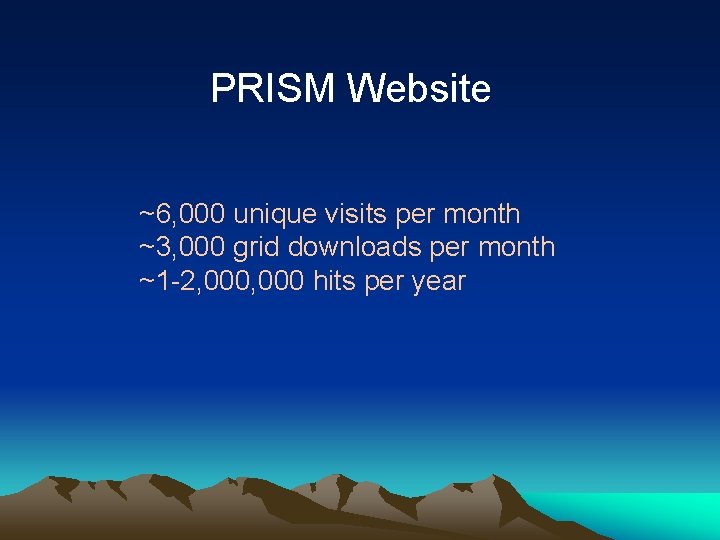 Drought Through a PRISM Precipitation Mapping and Analysis