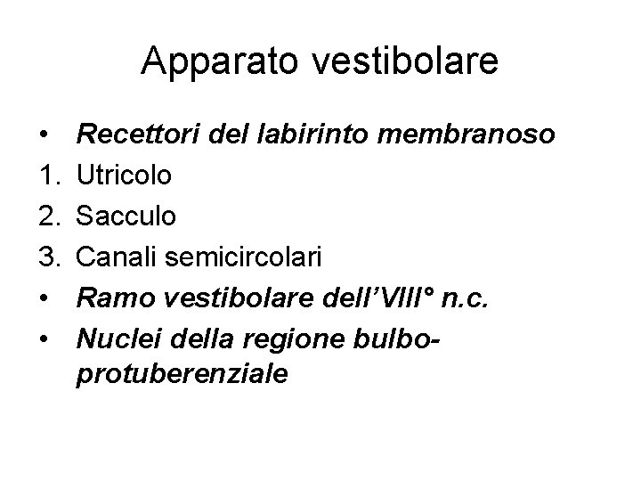 La vertigine la sensazione che consegue alla modificazione