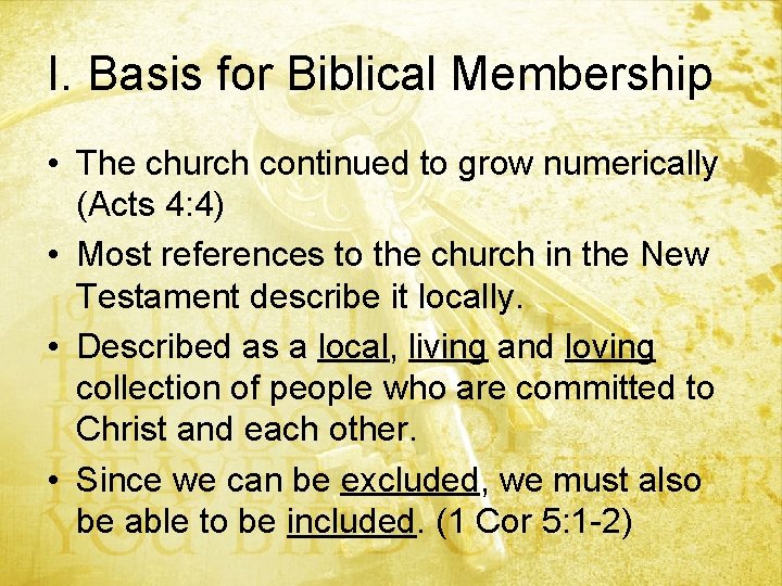 I Will Build My Church Key 6 Membership