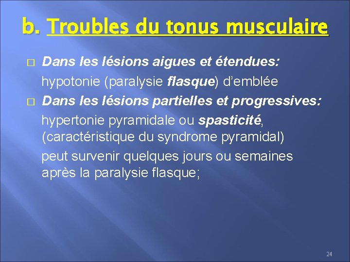 LE SYNDROME PYRAMIDAL 1 Les voies pyramidales sont