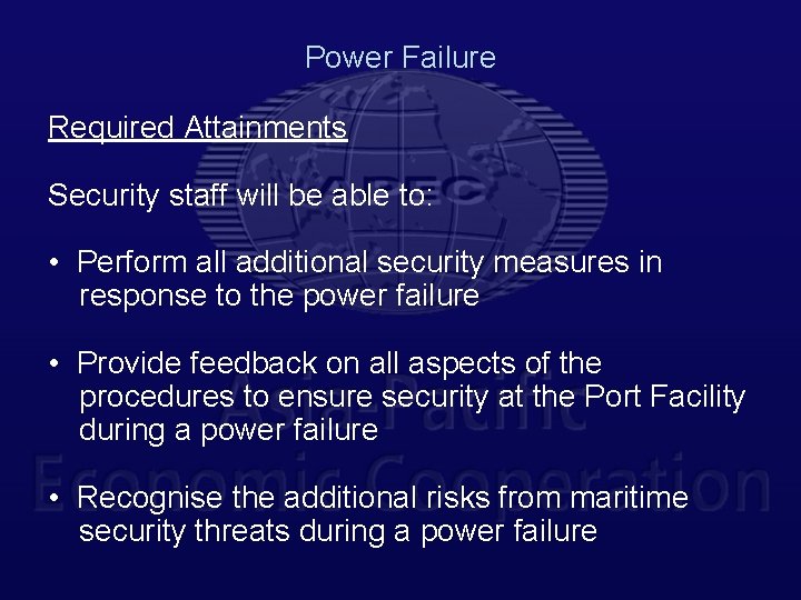 XYZ Port Facility Maritime Security Drill Controller Briefing