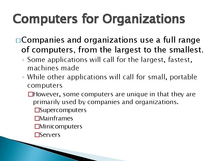 Part 2 Computing Fundamentals Chapter 2 Understanding Computers