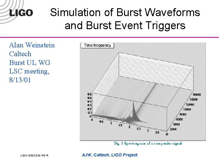 Simulation of Burst Waveforms and Burst Event Triggers