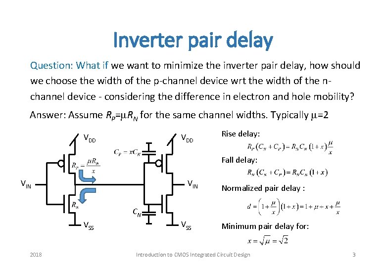 Lecture 15 Introduction to Integrated Circuit Design What