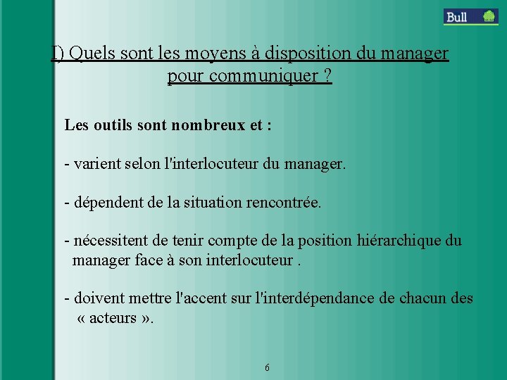LE MANAGEMENT RELATIONNEL Guillaume Sylvestre DEUG STPI 2