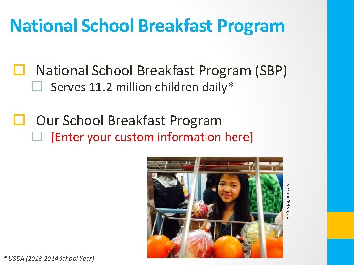 National School Breakfast Week March 7 11 2016