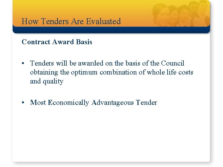 Doing business with the Council how the tender