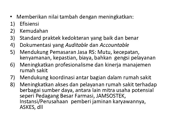 REKAM KESEHATAN ELEKTRONIK Electronic Medical Record EMR adalah