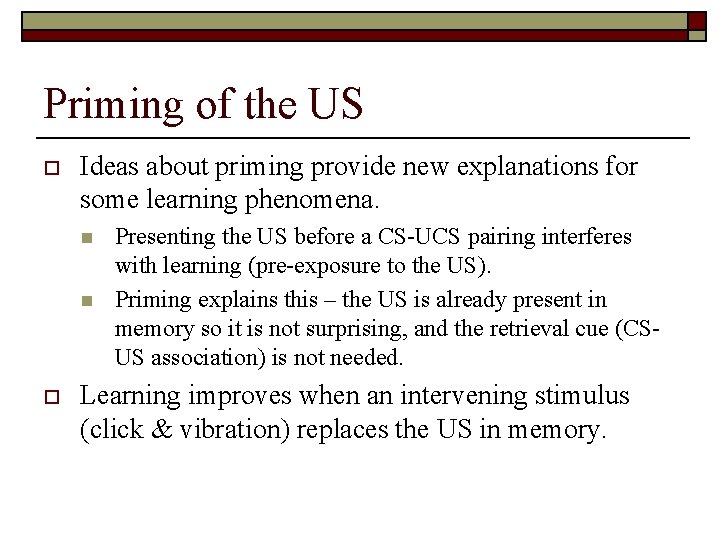 PSY 402 Theories of Learning Chapter 4 Theories