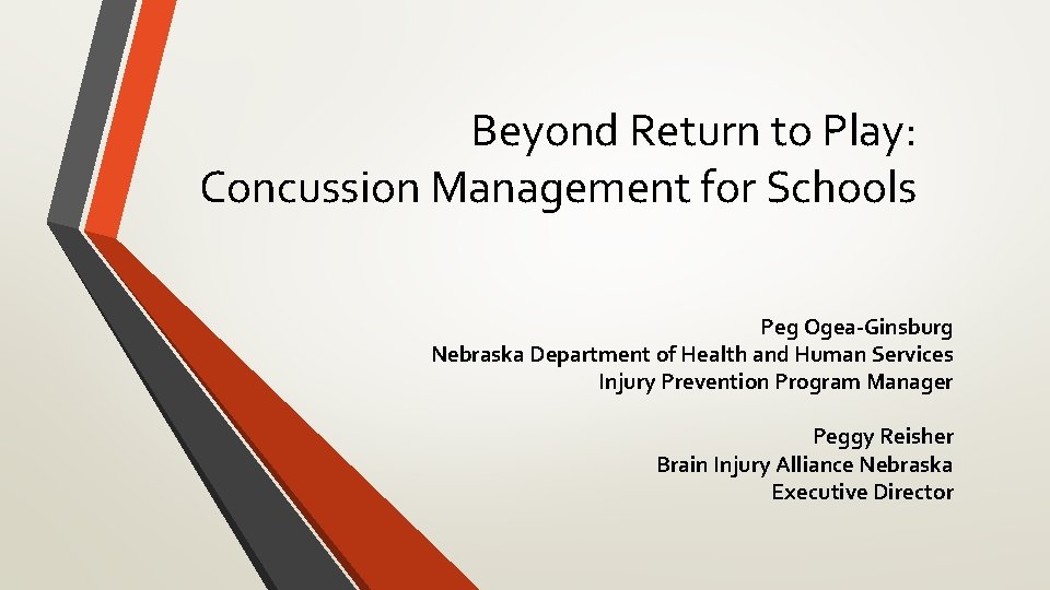 Beyond Return to Play Concussion Management for Schools