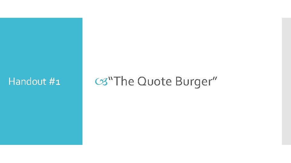 Quote Burger Making quote integration delicious You should