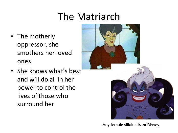 Female Villains The Eight Classic Archetypes of Villainess