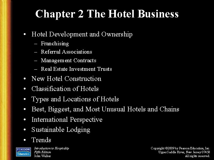 introduction to hospitality fifth edition john r walker