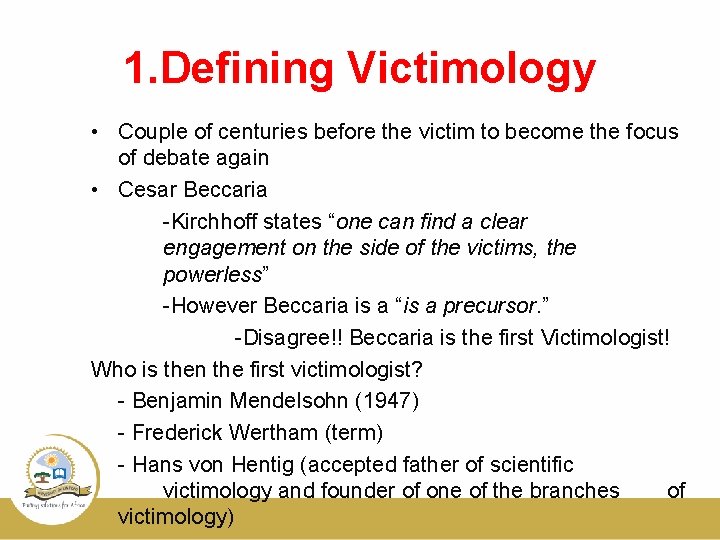 Who is Victim and who is perpetrator Victims