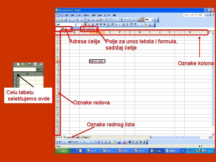 7 Grafikoni Excel 6 Sortira nje poda taka
