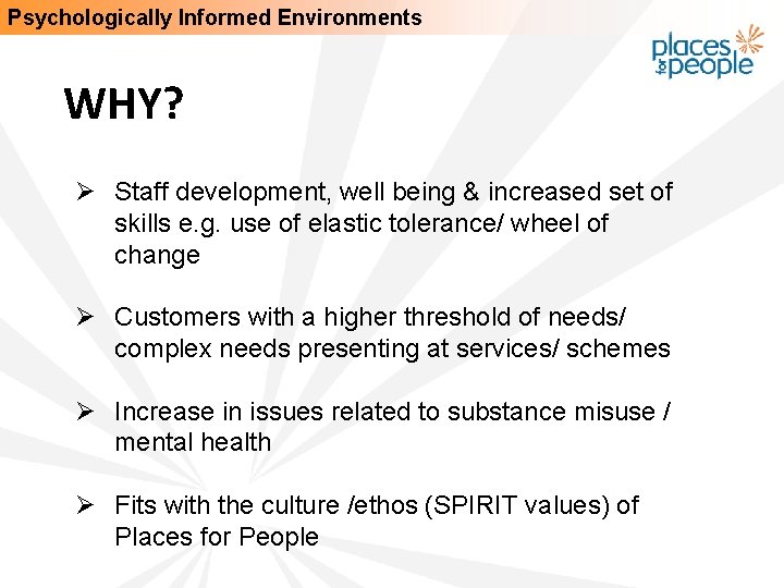 Psychologically Informed Environments Creating a Psychologically ...