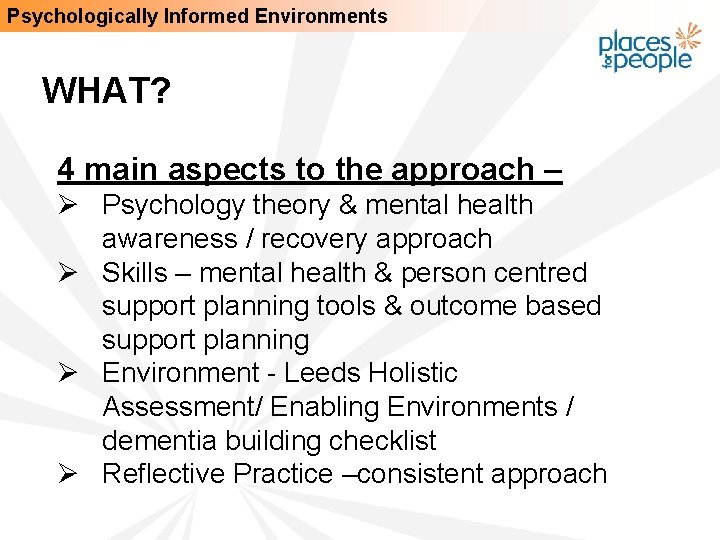 Psychologically Informed Environments Creating a Psychologically ...