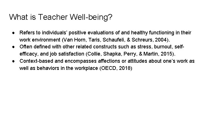 Teacher Wellbeing The Missing Piece of the Puzzle