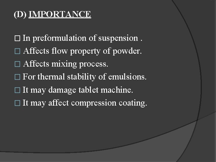 SEMINAR ON PHARMACEUTICAL FACTORS AFFECTING DOSAGE FORM PREFORMULATION