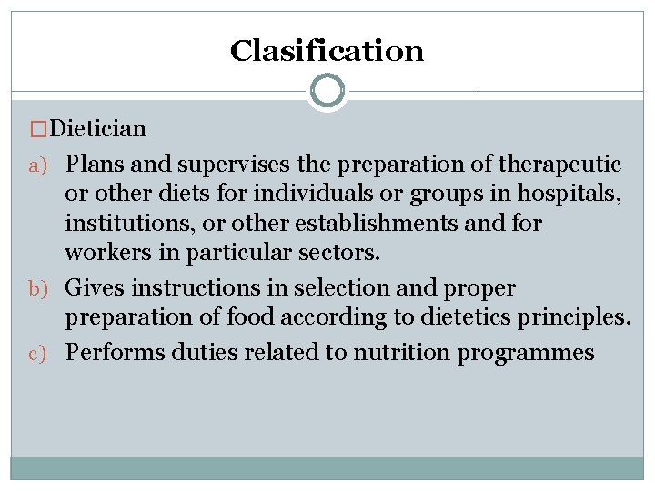 Dietetics 1 DEFINITION 2 OBJECTIVES Study of nutrition