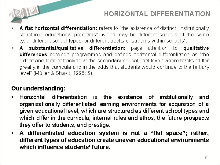 Institution matters Horizontal differentiation of uppersecondary ...