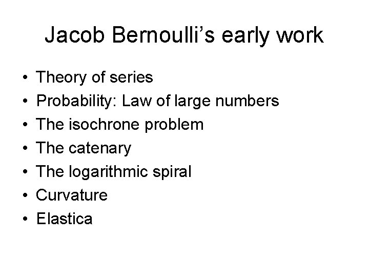 The Bernoulli Brothers and the Calculus V Frederick