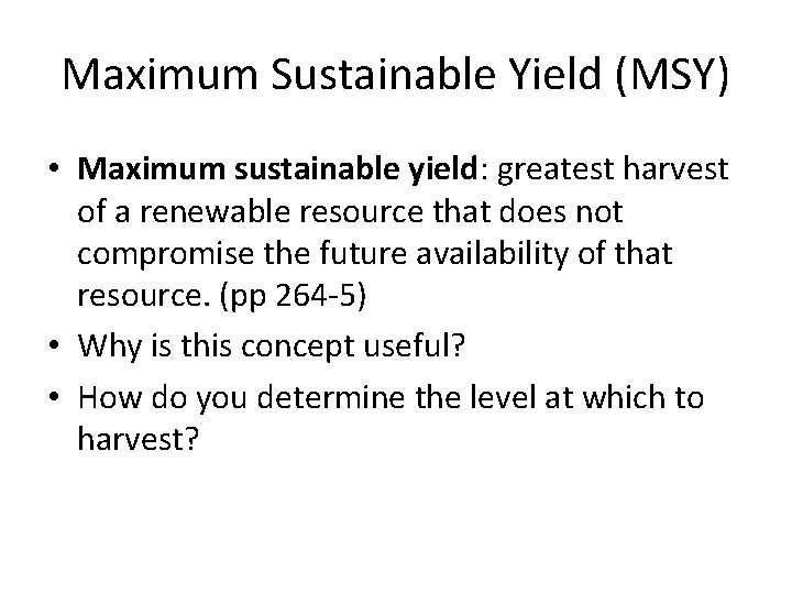 ESM 221 Spring 2017 Lecture 6 population management