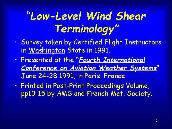 Aviation Wind Shear by Bob Jackson MIC Seattle