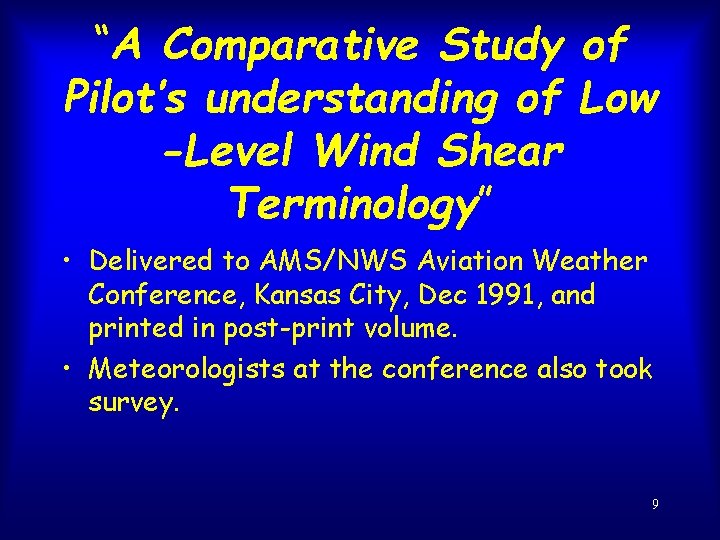 Aviation Wind Shear by Bob Jackson MIC Seattle