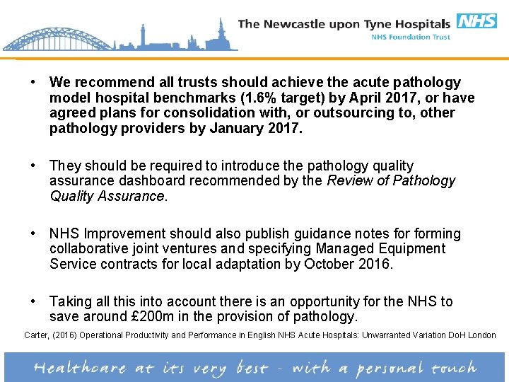 Modernisation of Pathology Across the North East Dr