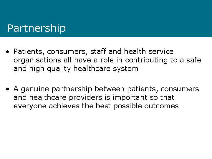 The Australian Charter of Healthcare Rights in Victoria