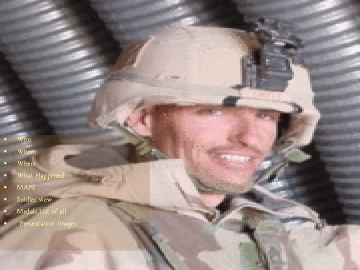 United States Army Sergeant First Class Paul Ray