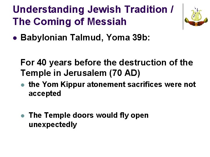 The Restoration of the Tabernacle of David Online