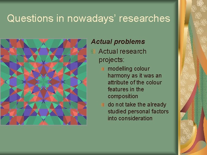 Theories of colour harmony past present and future