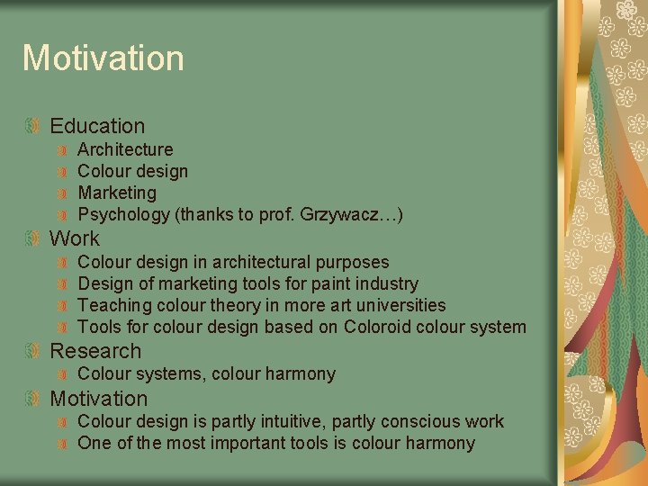 Theories of colour harmony past present and future