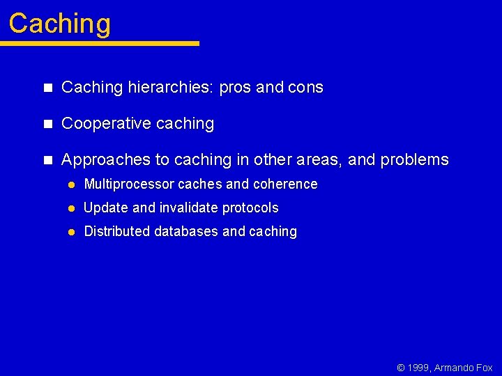 Elements of Internet Applications Transformation Aggregation Caching Customization