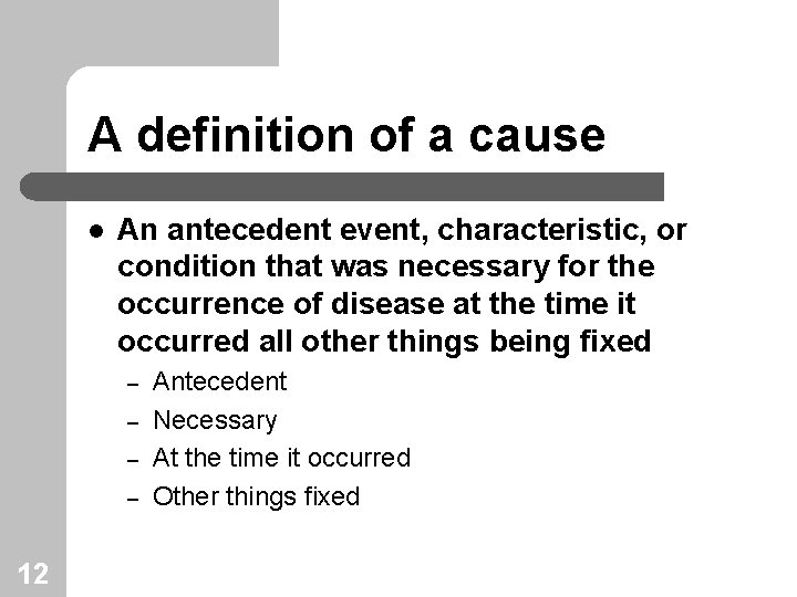3 Causal Models Part I Sufficient Causes Matthew