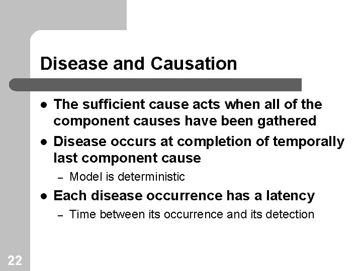 3 Causal Models Part I Sufficient Causes Matthew