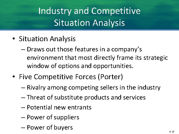 Lecture 6 7 Planning Strategy and Competitive Advantage