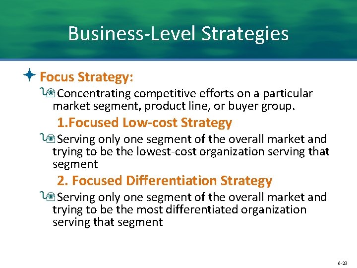 Lecture 6 7 Planning Strategy and Competitive Advantage